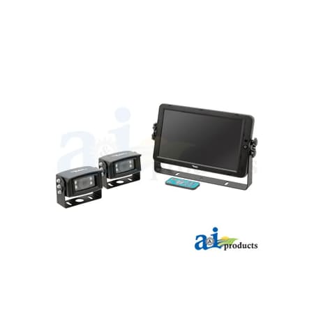 A & I Products CabCAM High Definition 10" QUAD Video System, Touch Screen, (10" QUAD Monitor/2 ...